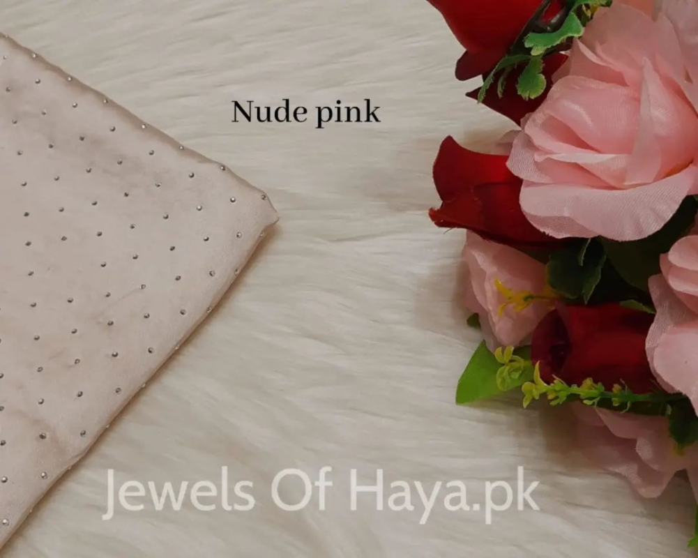 STONE LUXURY SILK HIJAB - Jewels Of Haya