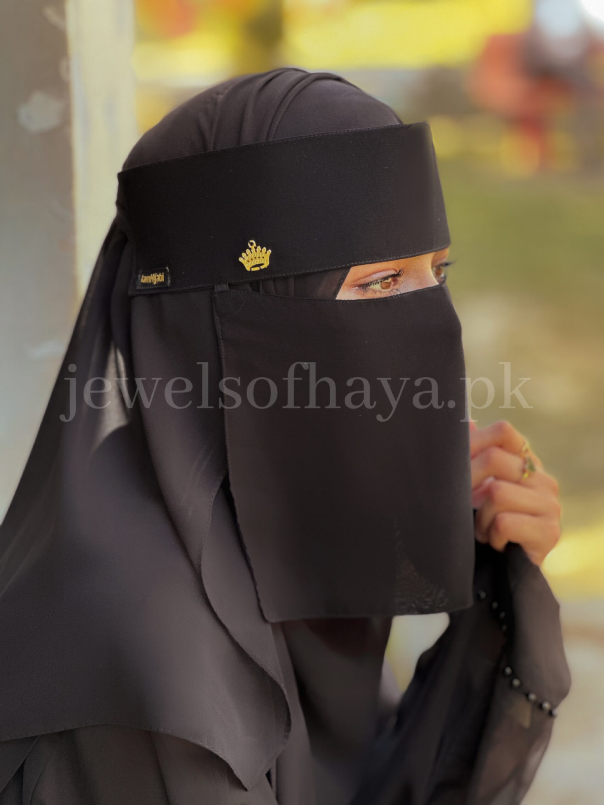 Saudi Niqab with Bukram - Jewels Of Haya